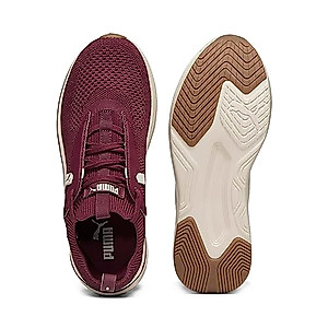 PUMA Women's SOFTRIDE STAKD Sneaker, Dark Jasper-Alpine Snow, 8