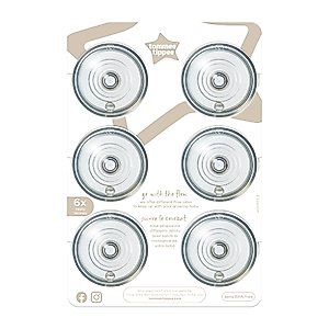 Tommee Tippee Natural Start Baby Bottle Nipples, Fast Flow, 6+ Months, Breast-Like for a Natural Latch, Anti-colic Valve, Soft Silicone, Pack of 6