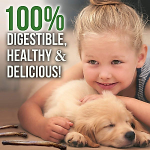 Bullysticks Organic Standard 6" Bully Sticks for Dogs - All Natural Dog Treat, These Chews are Free Range Bully Sticks, USDA Approved (10 Pack)