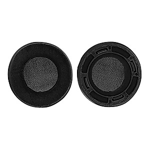 Geekria Comfort HybridVelour Replacement Ear Pads for Hifiman HE400SE HE400 HE400I HE400S HE560 560I HE500 300 HE350 Headphones Ear Cushions, Headset Earpads, Ear Cups Cover Repair Parts (Black)