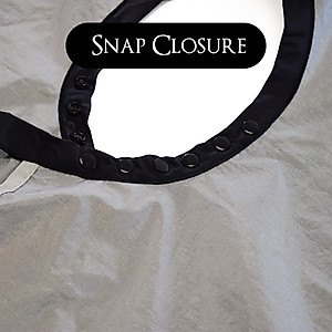 Betty Dain Reversi Reversible Coloring/Styling Cape, Two-Sided Cape, Black Side Has Chemical Proof Finish for Processing, Snap Closure at Neck, 50 x 60 Inches, Silver/Black