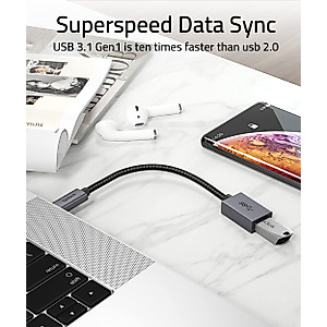 Syntech USB C to USB Adapter, USB C Male to USB 3 Female Adapter Compatible with iPad Pro 2021, MacBook Pro 2020 and More