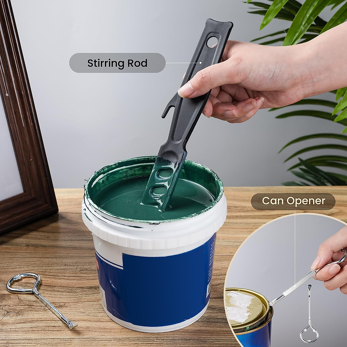 Mister Rui Paint Roller Kit, 18 Pack Paint Roller Set, 4"9" Paint Rollers for Painting Walls, Paint Tray with Liners, Angled Paint Brush, Professional Painting Kit for Home Improvement