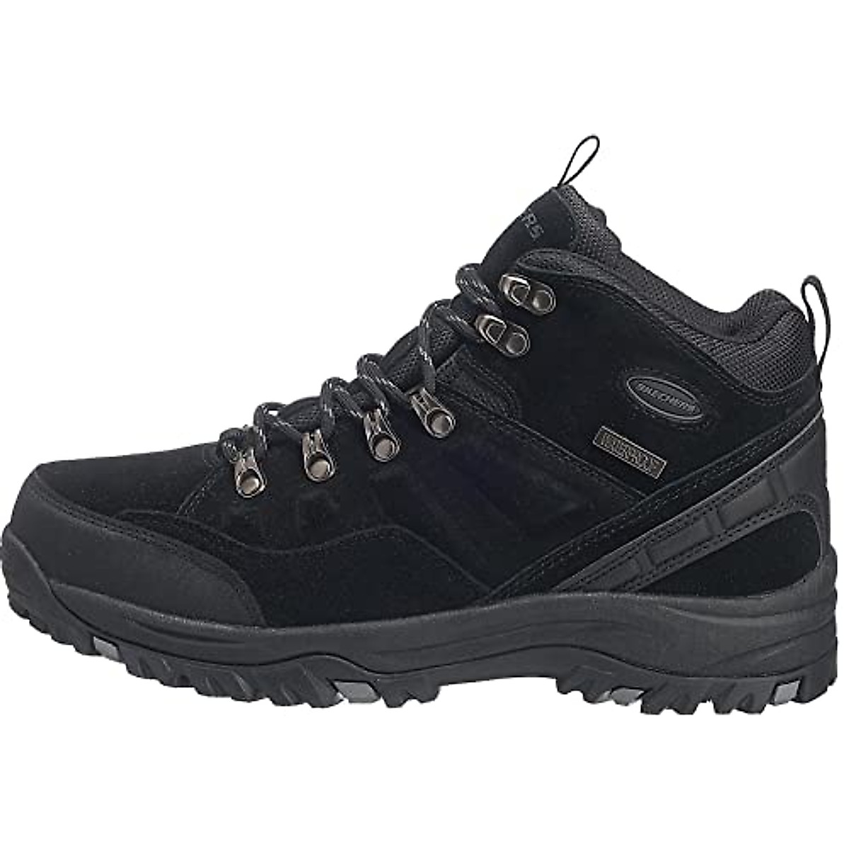 Skechers Men's Relment Pelmo Hiking Boot, Black, 11