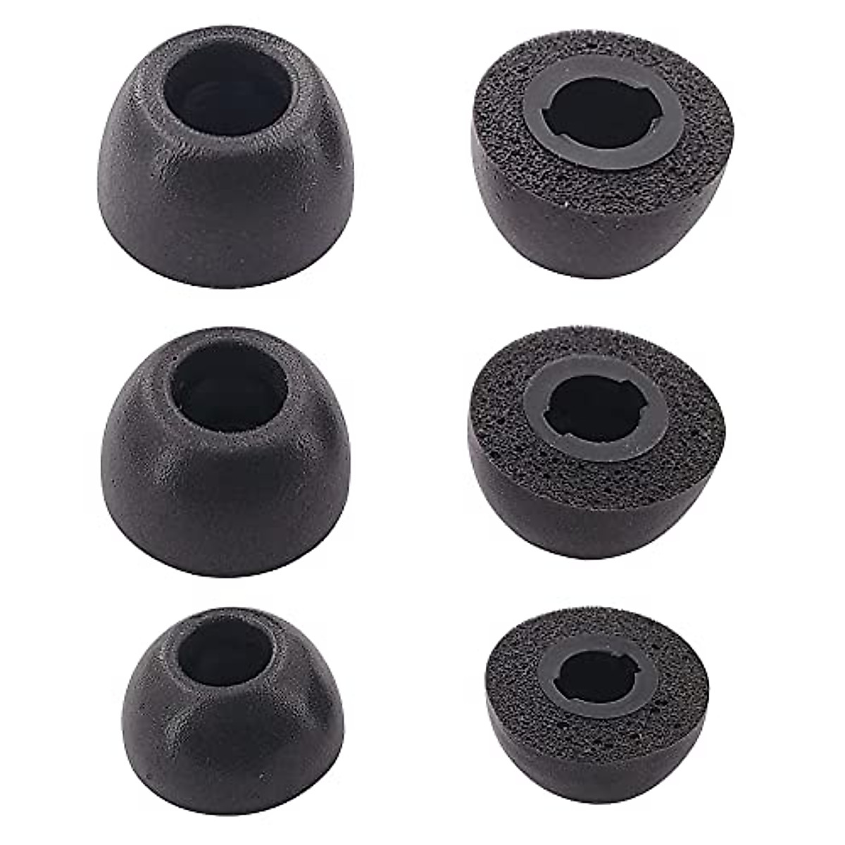 BLLQ Memory Foam Tips Compatible with Samsung Galaxy Buds Pro, No Silicone Eartips Pain, Fit in Charging Case, Reducing Noise Earbuds Foam Ear Tips, 3 Pairs S/M/L, Black (Buds Pro)