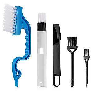 LETAYAR Narrow Spaces Cleaning Brushes Set, Multicolor, Plastic Handle, 4 Pieces