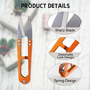 9 Pcs Sewing Scissors Thread Snips, 4.1 Inch Yarn Snips, High-Carbon Steel Thread Snippers, Sewing Snips Thread Cutter Scissors for Stitch, Knitting, Mini DIY Supplies, Crafts