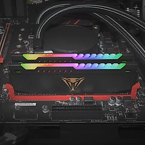 Patriot Viper Steel RGB DDR4 RAM 32GB (1X32GB) 3600MHz CL20 1.35v UDIMM Desktop Gaming Memory Module Compatible with XMP - PVSR432G360C0