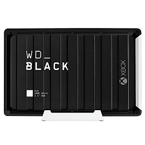 WD_Black D10 12TB Game Drive for Xbox, External HDD, USB 3.2 Gen 1 Type-A, with 1-Month Xbox Game Pass up to 250 MB/s, 7200RPM