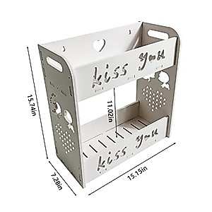 2 Tier Bathroom Counter Organizer, Bathroom Shelves for Wall Mount, Bathroom Organizer Countertop Tray, Kitchen Spice Rack Coffee Station Organizer, Makeup and Cosmetic Counter Standing Rack Holder