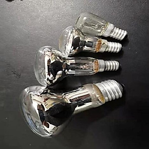 White Edison Bulb E14 Light Holder R39 Reflector Spot Light Bulb Lava Lamp Incandescent Filament Lamp Incandescent Bulbs Light Bulbs Dimmable (30 Watts)