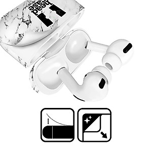 Head Case Designs Officially Licensed Juventus Football Club Black & Pink Marble Logo Art Vinyl Sticker Skin Decal Cover Compatible with Apple AirPods Pro