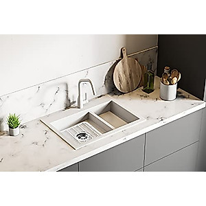 DecorRack 2 Sink Protectors, 12 x 11 inches Each, Kitchen Sink Dish Rack, Protect Sink from Stains, Damage, Scratches, Dishwasher Safe Sink Grid for Kitchen (2 Pack)