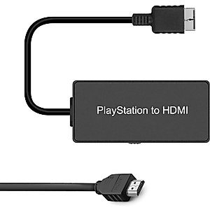 Azduou PS2 to HDMI Converter, HDMI Cable for PlayStation 2/ PlayStation 3 Console. Connecting PS2/ PS3 to HDTV with True Ypbpr HD Signal Output (100% Improve Video Quality)