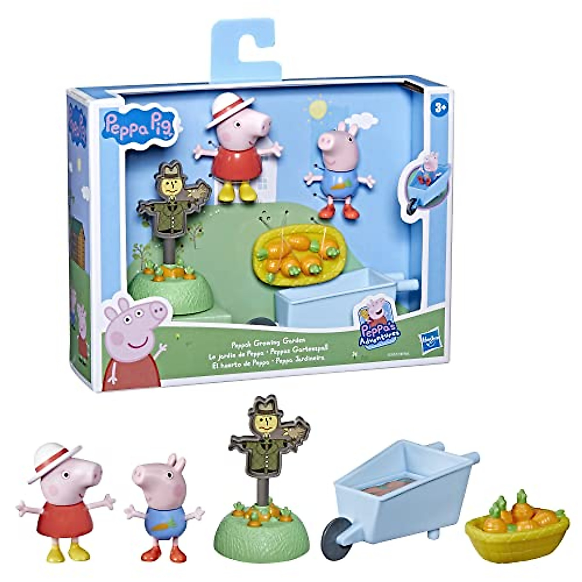 Peppa Pig Peppa's Adventures Peppa's Growing Garden Preschool Toy, with 2 Figures and 3 Accessories, for Ages 3 and Up