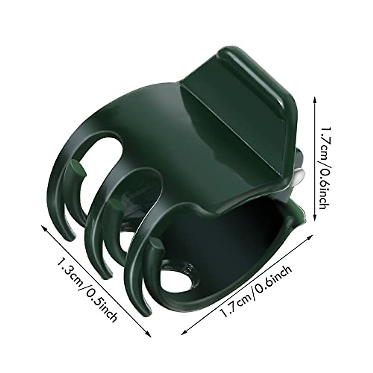 Jetec 40 Pieces Orchid Clips Plastic Garden Plant Clips with 20 Pieces Plant Support Stakes, 20 Pieces Metallic Twist Ties for Supporting Stems Vines Stalks Grow Upright (38 cm)