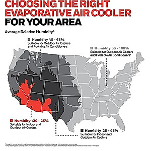 Honeywell 700 CFM Compact Spot Fan & Humidifier, Indoor Portable Evaporative Air Cooler, Swamp cooler, Remote Control (White)