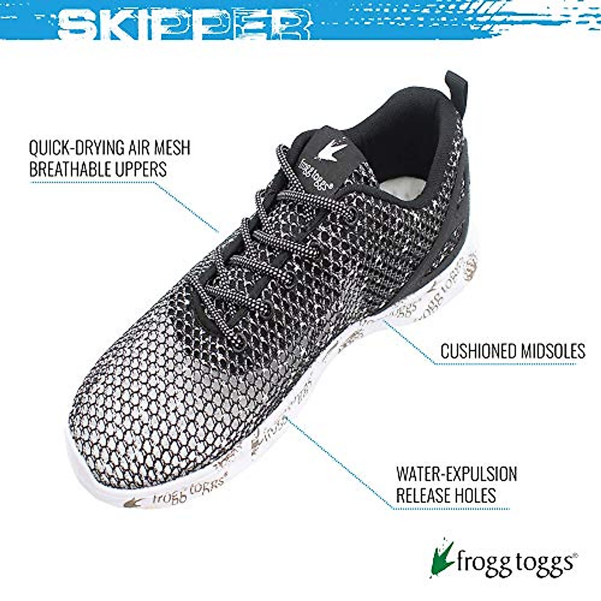 FROGG TOGGS Men's Skipper Water Draining Quick-Dry Sport Shoe