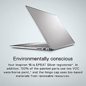 Dell Inspiron 16 5625 Small Thin & Light Portable Laptop - 16 inch FHD+ (1920 x 1200) Display, AMD Ryzen 7 5825U, 16GB DDR4 RAM, 512GB SSD, Radeon Graphics, Bluetooth, Windows 11 Pro - Silver