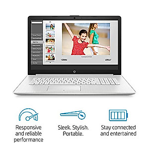 2020 New HP 17-by3063st 17.3" HD+ Display Notebook, Intel i3-1005G1, 8GB Memory, 128GB SSD + 1TB Hard Drive, Windows 10, Silver