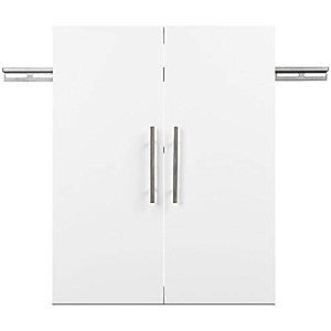 Home Square 2 Piece Wall Mounted Garage Cabinet Set in White