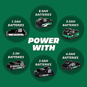 Metabo HPT 18V MultiVolt™ Cordless Driver Drill Kit | 620 in-lbs of Torque | Compact | Reactive Force Control | 22 + 1 Clutch Settings | LED Light | Belt Hook | Lifetime Tool Warranty | DS18DEX