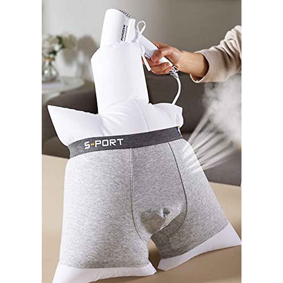 Portable Clothes Drying Bag Hair Dryer To Dry Underwear Travel Dryer Quickly Dry Clothes And Solve Travel Problems (White)