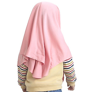 Modest Beauty One piece Baby Kids Muslim Islamic Scarf Hijab for 3-8 Years Old Little Girls Ready to Wear