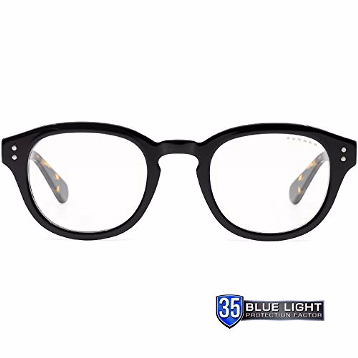 Computer Glasses | Blue Light Blocking Glasses | Emery Onyx/Jasper by GUNNAR | Patented 35% Blue Light Protection, 100% UV Light, Anti-Reflective, Protect & Reduce Eye Strain & Dryness