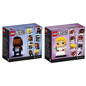 Lego Brickheadz Bride 40383 & Groom 40384 Set (Choose Spouse Set) (Bride & Groom)