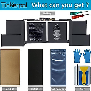 Tinkerpal A1953 Laptop Battery Compatible with MacBook Pro 15 Inch A1990 (Mid 2018 2019) EMC 3215 3359 11.4V 83.6WH 6 Cell