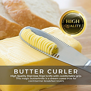 Stainless Steel Butter Spreader, Knife - 3 in 1 Kitchen Gadgets (1)