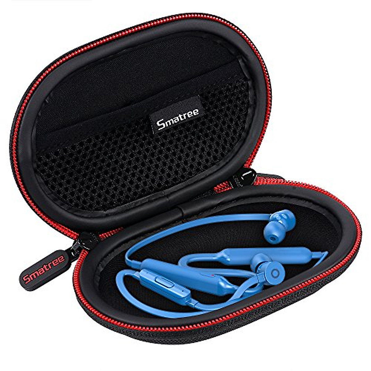 Smatree Headphone Hard Case Compatible with BeatsX, Beats Flex, Powerbeats2, Powerbeats3 Earphones, Bluetooth Sports Headphones,Portable Carrying Case Storage Bag for Earphone, Earbud(Black)
