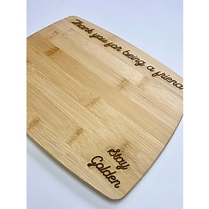 Lrg Golden Girls Gift Set, Cutting Board, Utensil and Coaster Set, Custom Engraved Funny Set, Gift Idea, Thank You For Being A Friend