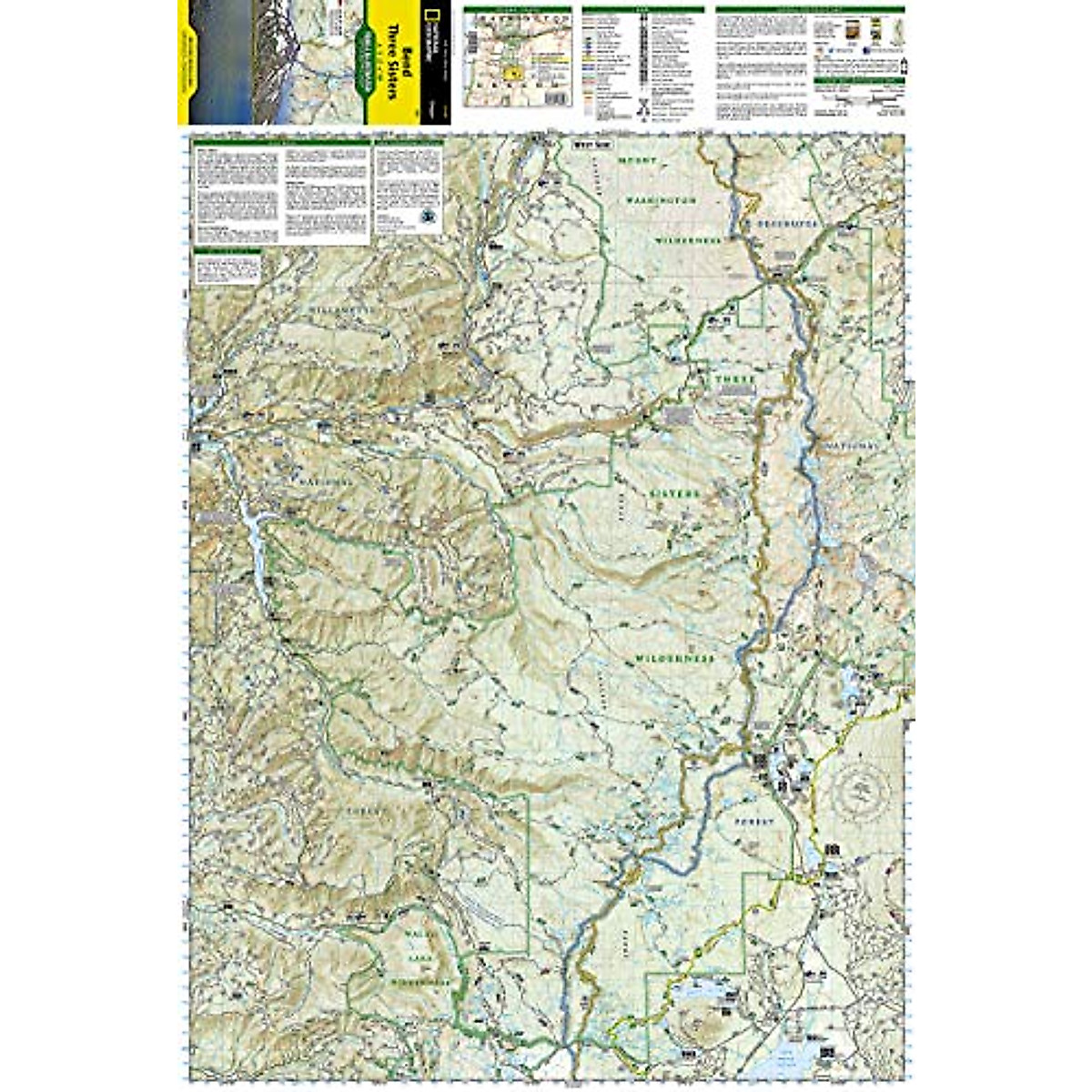Bend, Three Sisters Map (National Geographic Trails Illustrated Map, 818)