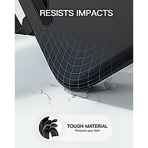 HUANUO Laptop Bag, 2-in-1 Portable Laptop Desk for Laptops up to 15.6 Inch, Lap Desk for Laptops with Large Storage Space, Laptop Bags, Cases, Briefcases & Sleeves for Home Office and Business Travel