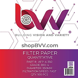 BVV Ashless Filter Papers - 350MM - Quantitative-Grade 1 - Medium - 11um
