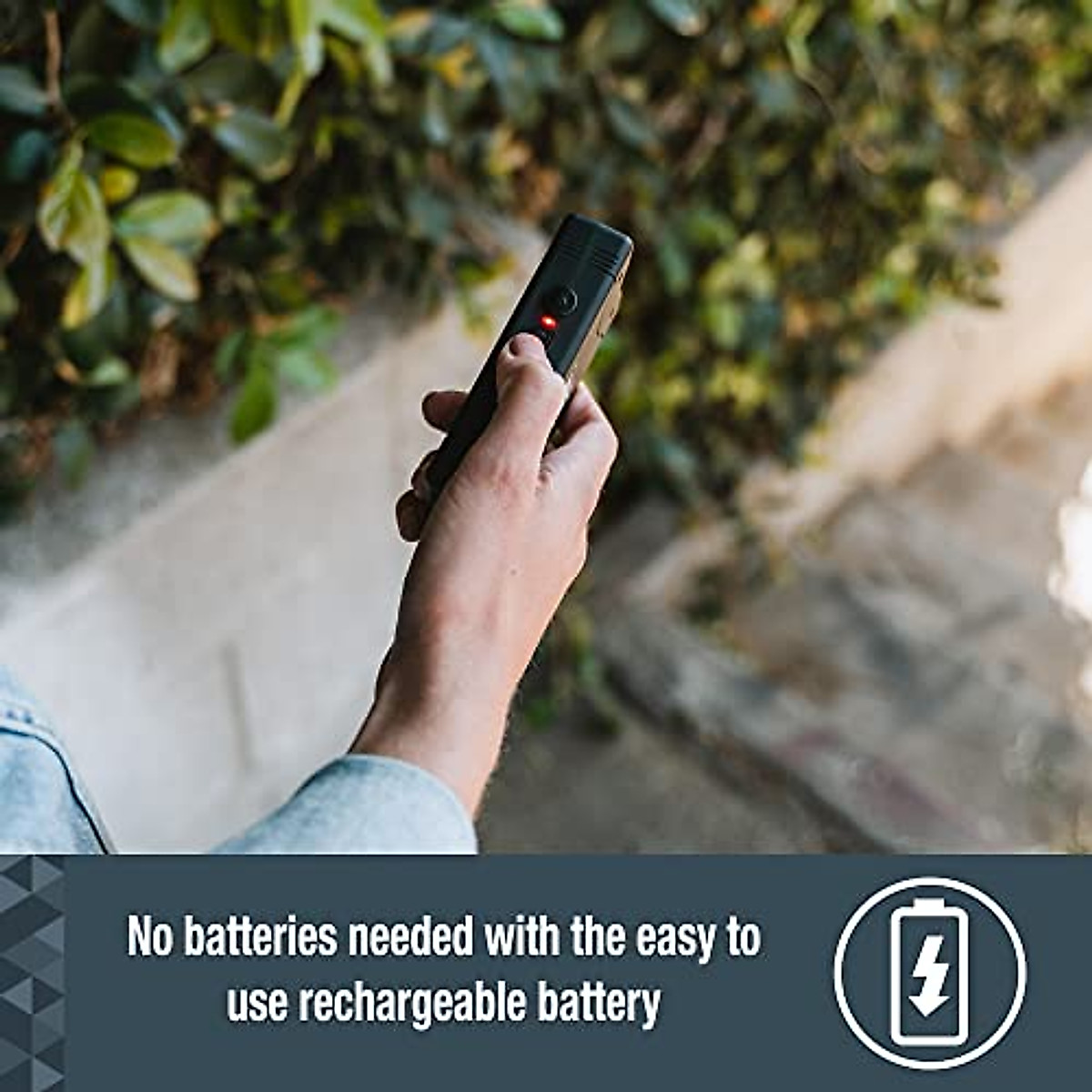 SABRE 2-in-1 Stun Gun with LED Flashlight, Self Defense Stun Gun with Painful 1.160 µC Charge, 120 Lumens, Rechargeable Battery, Easy to Use Safety Switch, Belt Holster for Quick Access