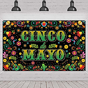 Cinco De Mayo Backdrop Photography Mexican Fiesta Party Decorations Favors and Supplies Backdrop Decor