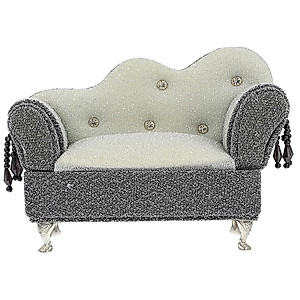 ibasenice Jewelry Storage Box Sofa Jewelry Box Nordic Jewelry Armoire Sofa Couch Beautiful Jewelry Case Dollhouse Furniture Desktop Decoration for Women Girls