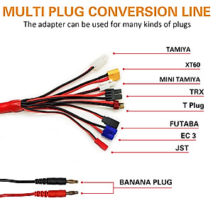 SUPULSE Lipo Battery Charger 1-6S AC/DC 80W and Lipo Battery Charger DC 3.7V 1S 1 Cell RC Charger Micro 5 Ports with LED Indicator