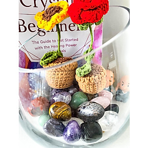 DUQGUHO Amethyst Healing Crystals Stones Set Natural Bulk Crystals Tumbled Polished Irregular Crystal Stones Bulk Rocks 0.45 lbs