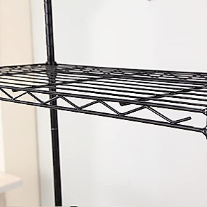 MZG Steel Heavy Duty 5-Tier Utility Shelving Unit Steel Organizer Wire Rack for Home,Kitchen,Office (24-in W x 14-in D x 63-in H)