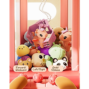 Kakamelon Claw Machine for Kids and Adults with Mini Prizes|Toys for Ages 8-13 Girls|Candy Machine Birthday Gifts for 6 7 9 10 12 Years Old