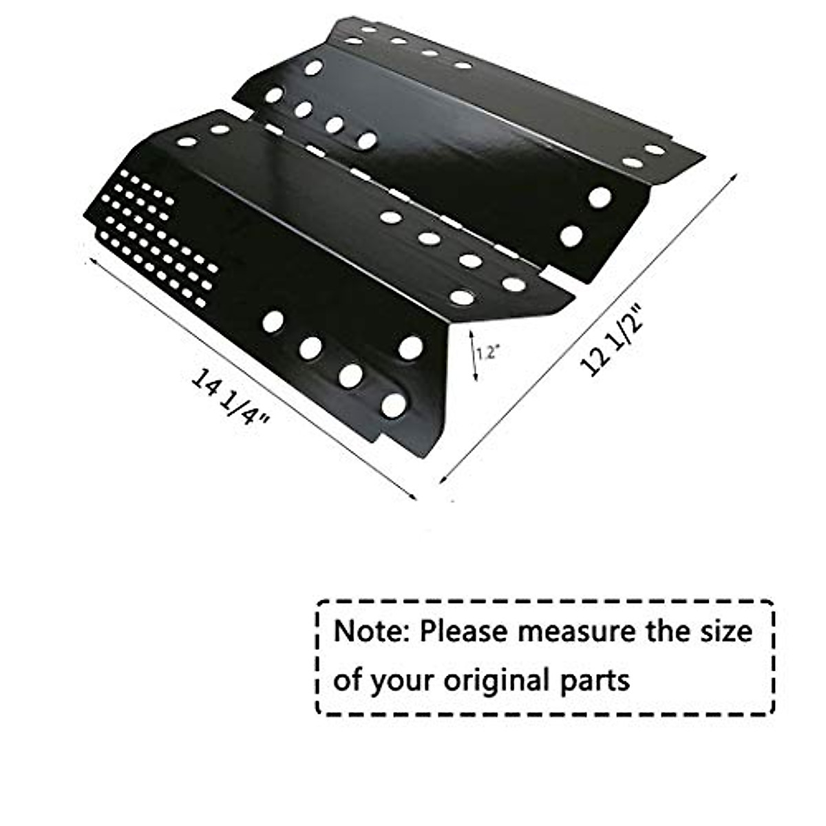 Htanch PN4332 (2-Pack) SA4331(4-Pack) Repair Kit Replacement for Stok SGP4330SB, SGP4331, SGP4130N, Stok Quattro 4 Burner Grills, Parts Gas Grill Pipe Burners Tube, Heat Plate, Crossover