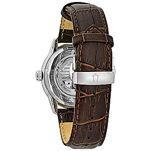 Bulova Men's 42mm Sutton Automatic Watch with 24-Hour Sub Dial, Exhibition Caseback, and Luminous Hands