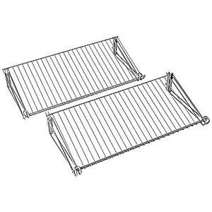 Rubbermaid Configurations Deluxe Closet Kit, Titanium, 4-8 Ft. & Configurations Shoe Shelf, Titanium, Closet Space Saving Shoe Organization