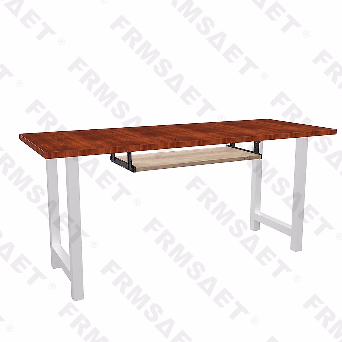 FRMSAET Furniture Accessories Office Product Desk Suits Hardware 20/24/30 inches Keyboard Drawer Tray Wood Holder Under Desk Adjustable Height Platform. (30 inches, Burlywood)