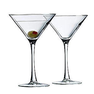 Luminarc Cachet 10 Ounce Martini 4-Piece Set, 4 Count (Pack of 1), Clear