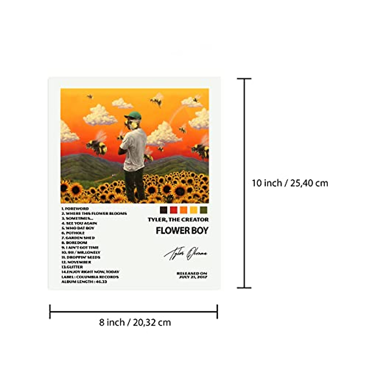 ceceva Tyler The Creator Poster, Set of 6, 8x10 inch, FRAMELESS Music Posters, Album Cover Poster, Rapper Posters, Igor poster